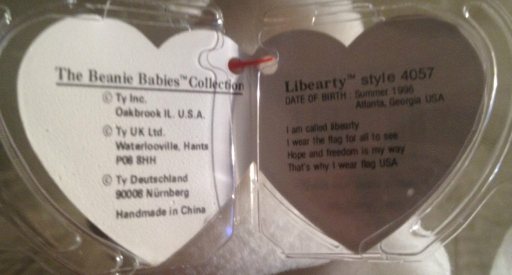 4th Generation Tag Variation – Sticker over www.ty.com